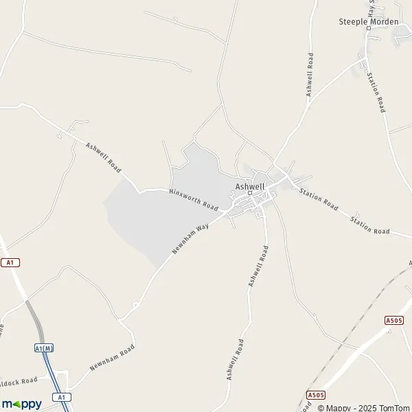 Map Ashwell: map of Ashwell (SG7 5) and practical information