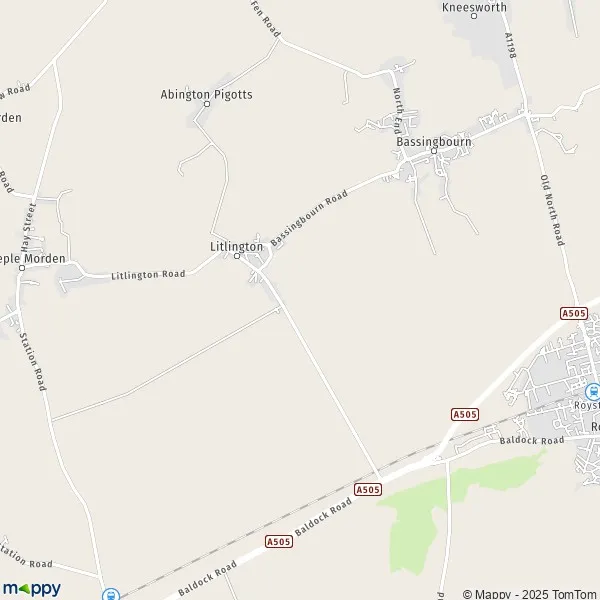 Map Litlington: map of Litlington (SG8 0) and practical information