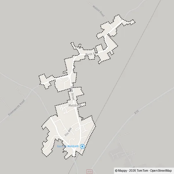 Map Meldreth: map of Meldreth (SG8 6) and practical information
