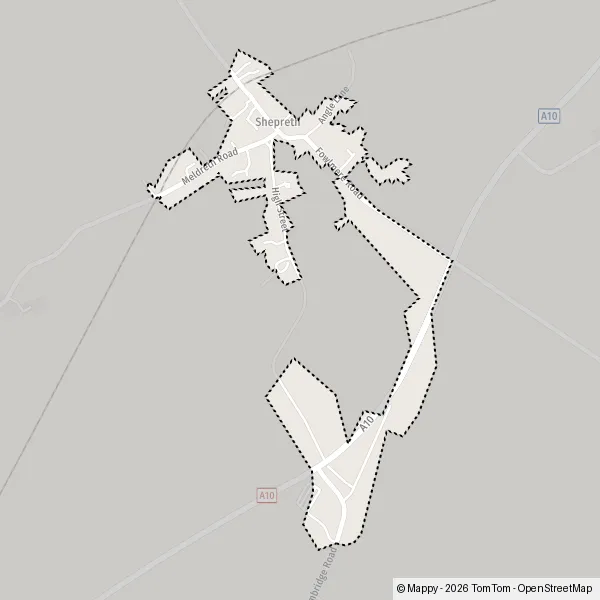 Map Shepreth: map of Shepreth (SG8 6) and practical information