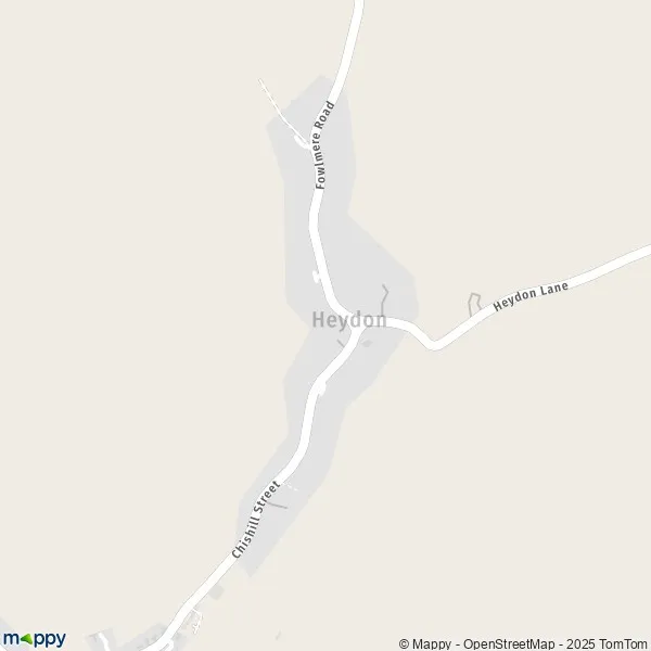 Map Heydon: map of Heydon (SG8 8) and practical information