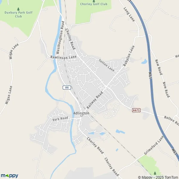 Map Adlington: map of Adlington (SK10 4) and practical information