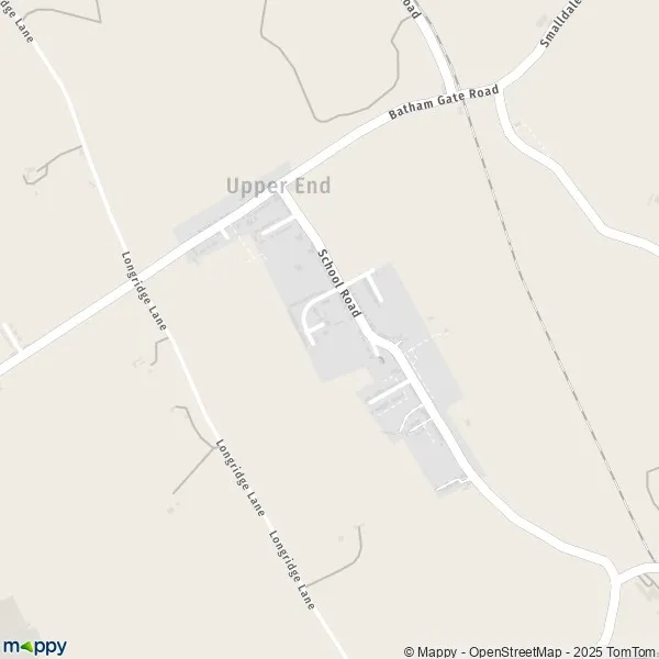 Map Upper End: map of Upper End (SK17 8) and practical information