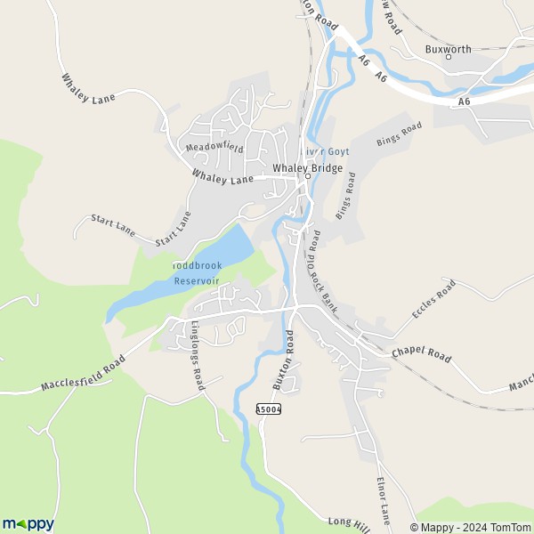 Map Whaley Bridge: map of Whaley Bridge (SK23 7) and practical information