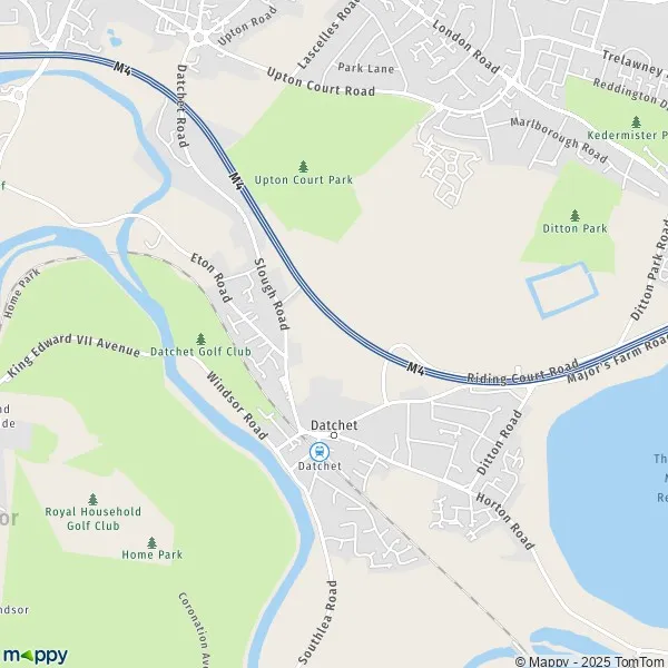 Map Datchet: map of Datchet (SL3 9) and practical information