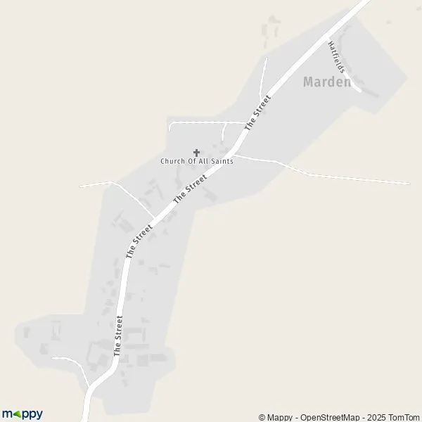 Map Marden: map of Marden (SN10 3) and practical information