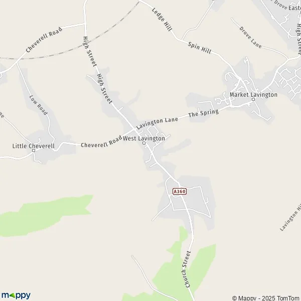 Map West Lavington: map of West Lavington (SN10 4) and practical ...