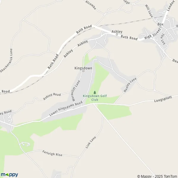 Map Kingsdown: map of Kingsdown (SN13 8) and practical information