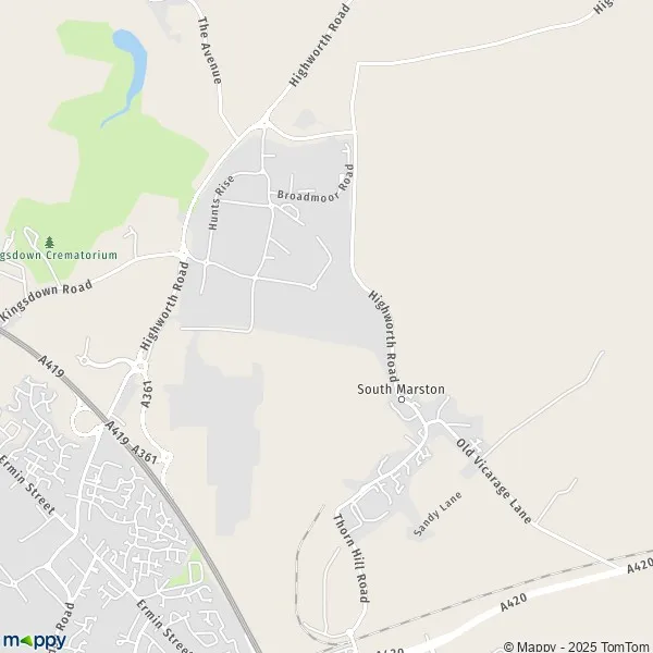 Map South Marston: map of South Marston (SN3 4) and practical information