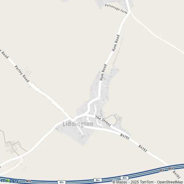 Map Liddington: map of Liddington (SN4 0) and practical information