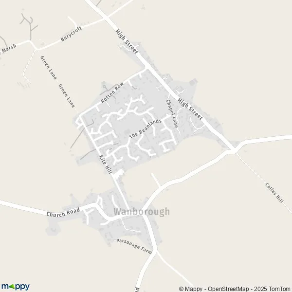 Map Wanborough: map of Wanborough (SN4 0) and practical information