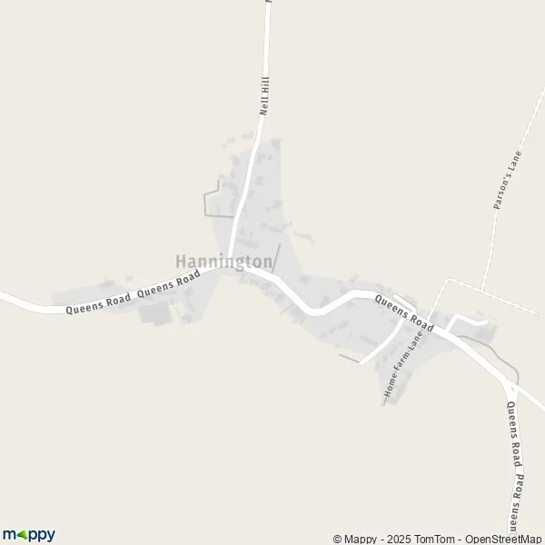 Map Hannington: map of Hannington (SN6 7) and practical information