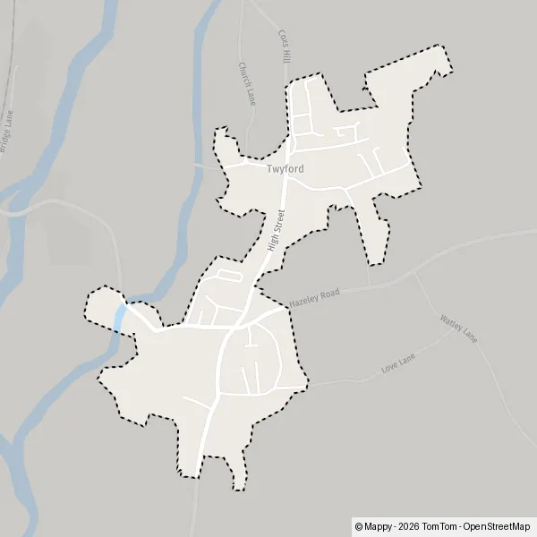 Map Twyford: map of Twyford (SO21 1) and practical information