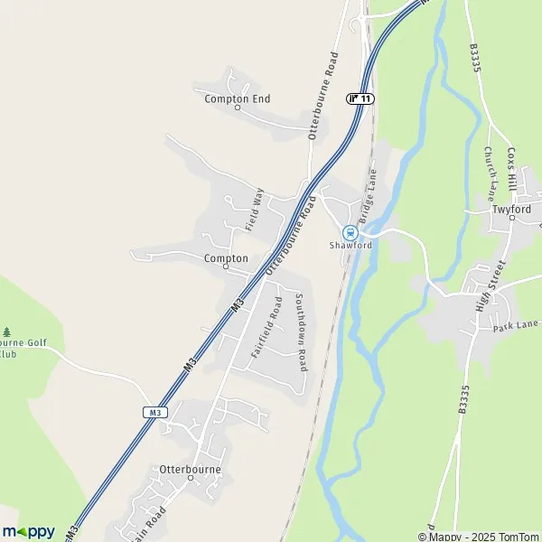 Map Compton: map of Compton (SO21 2) and practical information