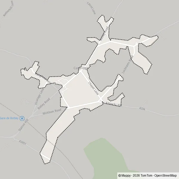 Map Curdridge: map of Curdridge (SO32 2) and practical information