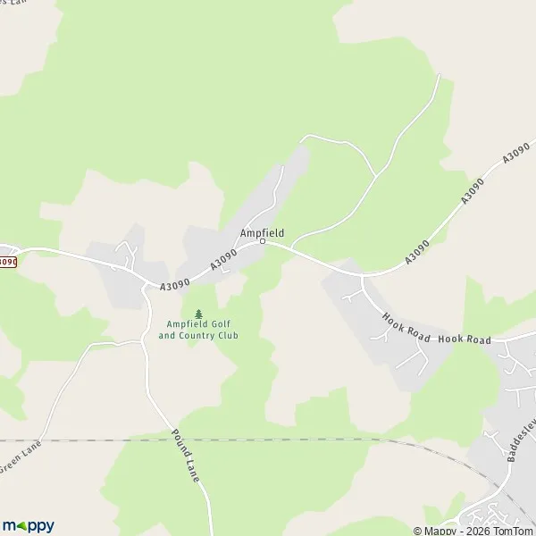 Map Ampfield: map of Ampfield (SO51 9) and practical information