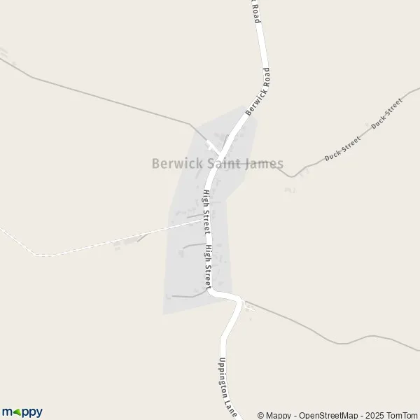 Map Berwick Saint James: map of Berwick Saint James (SP3 4) and ...