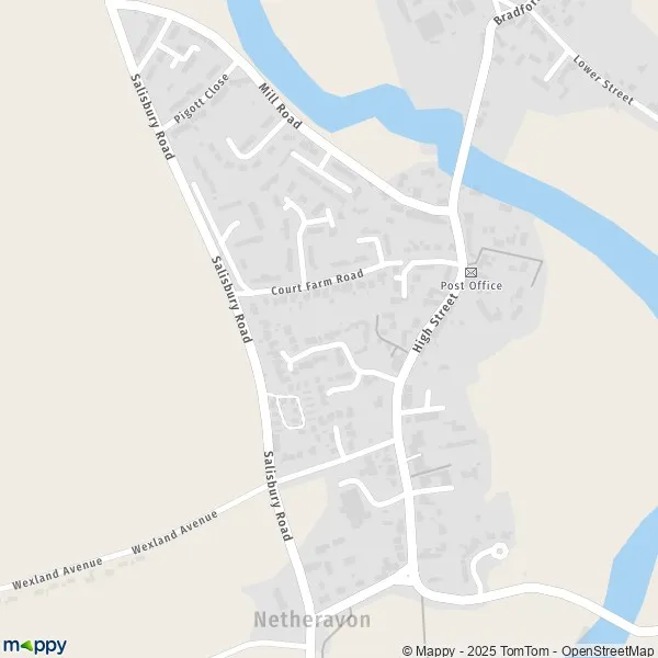 Map Netheravon: map of Netheravon (SP4 9) and practical information