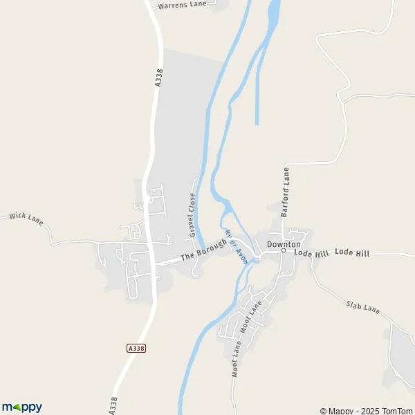 Map Downton: map of Downton (SP5 3) and practical information