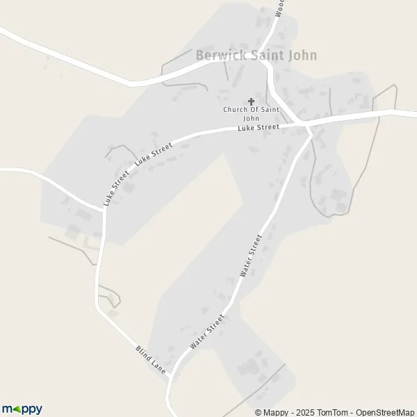 Map Berwick Saint John: map of Berwick Saint John (SP7 0) and practical ...