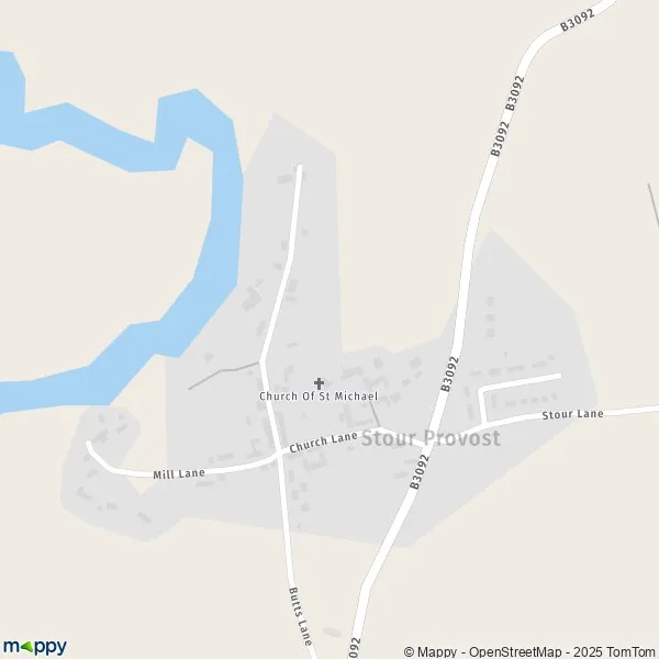 Map Stour Provost: map of Stour Provost (SP8 5) and practical information