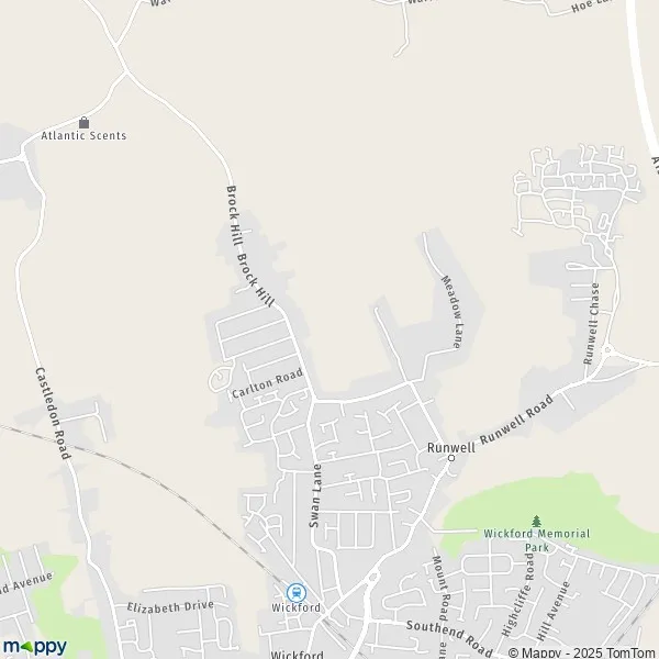 Map Runwell: map of Runwell (SS11 7) and practical information