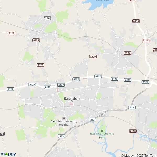 Map Basildon: map of Basildon (SS15 4) and practical information