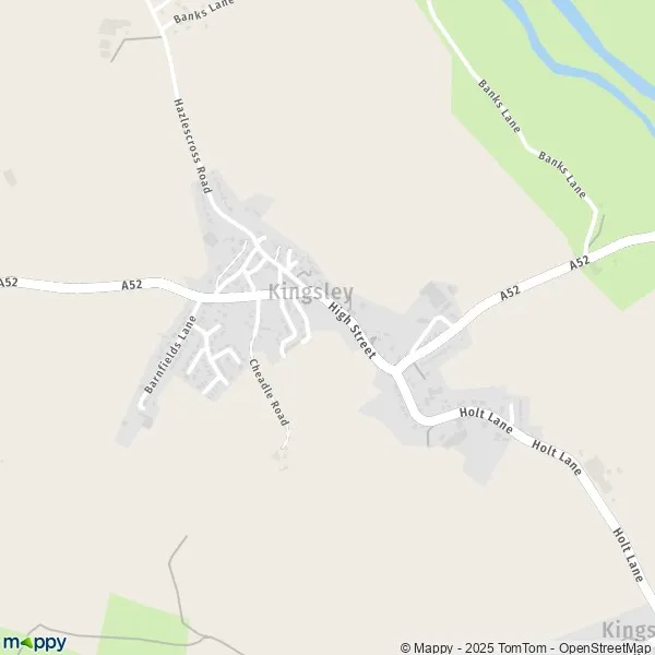 Map Kingsley: map of Kingsley (ST10 2) and practical information