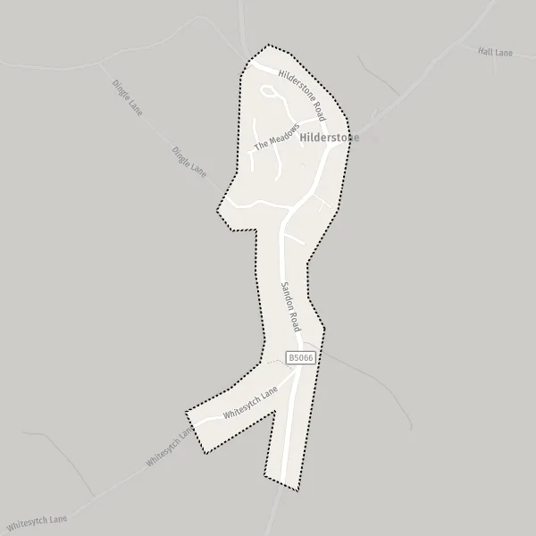 Map Hilderstone: map of Hilderstone (ST15 8) and practical information