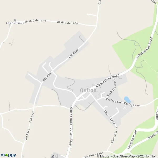 Map Oulton: map of Oulton (ST15 8) and practical information