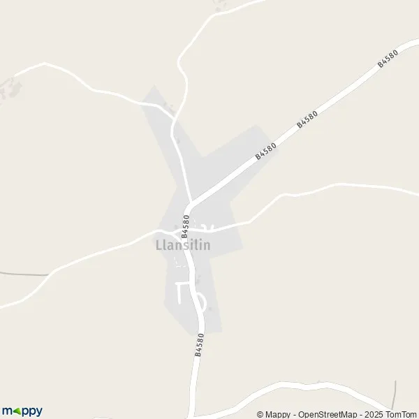 Map Llansilin: map of Llansilin (SY10 7) and practical information