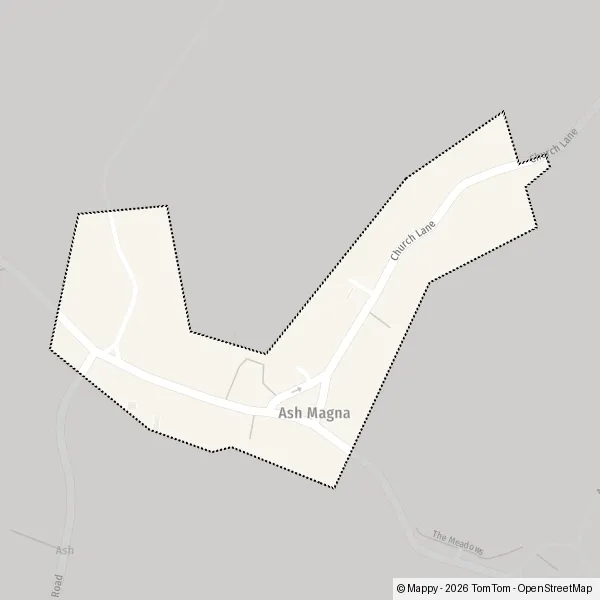 Map Ash Magna: map of Ash Magna (SY13 4) and practical information