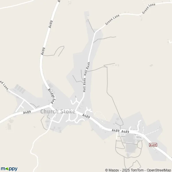 Map Church Stoke: map of Church Stoke (SY15 6) and practical information