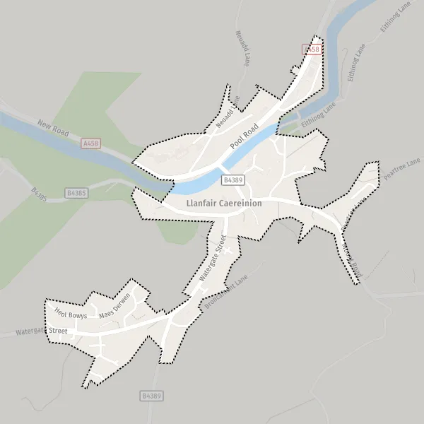 Map Llanfair Caereinion: map of Llanfair Caereinion (SY21 0) and ...