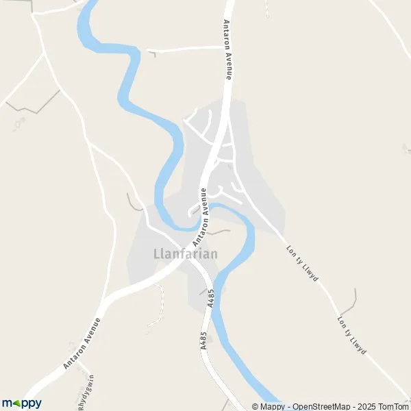 Map Llanfarian: map of Llanfarian (SY23 4) and practical information