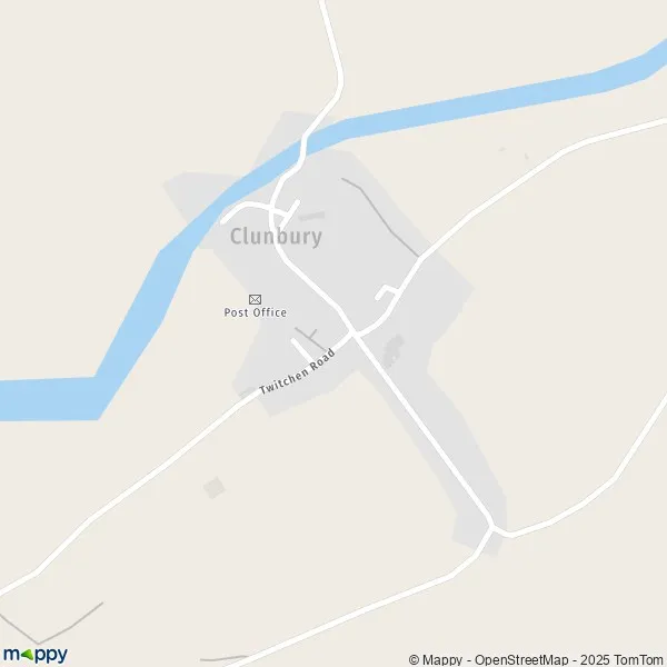 Map Clunbury: map of Clunbury (SY7 0) and practical information