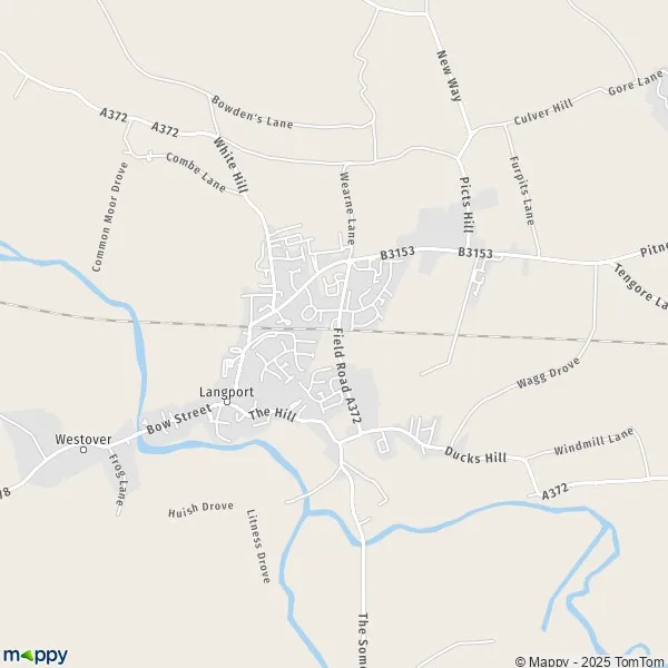 Map Langport: map of Langport (TA10 9) and practical information