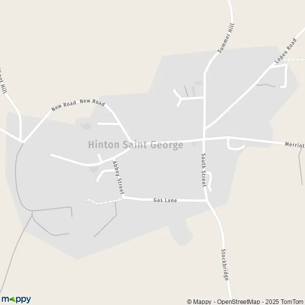 Map Hinton Saint George: map of Hinton Saint George (TA17 8) and ...