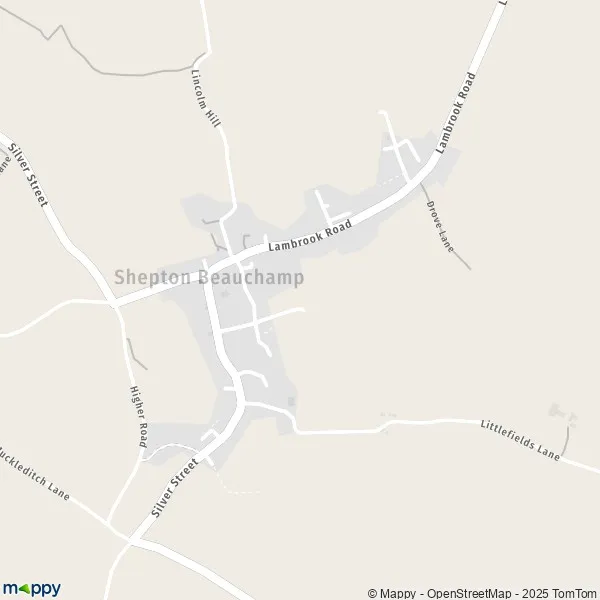 Map Shepton Beauchamp: map of Shepton Beauchamp (TA19 0) and practical ...