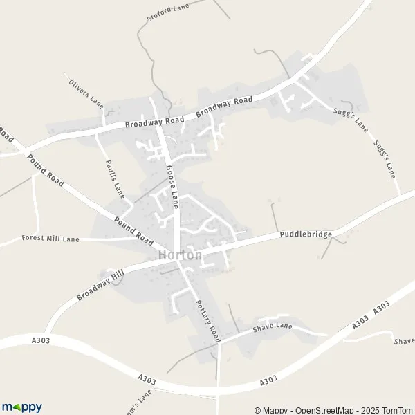 Map Horton: map of Horton (TA19 9) and practical information