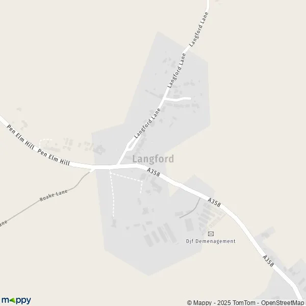 Map Langford: map of Langford (TA2 6) and practical information