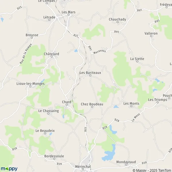 Map Chard: map of Chard (TA20 1) and practical information