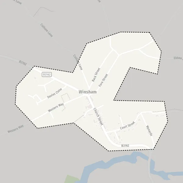 Map Winsham: map of Winsham (TA20 4) and practical information