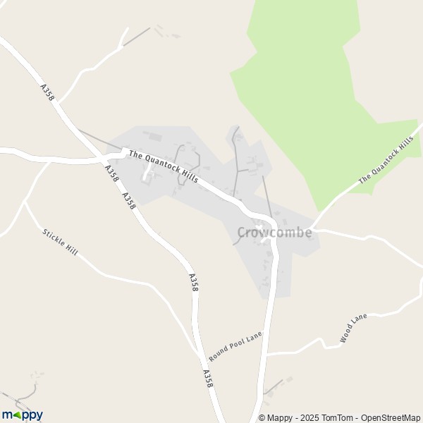 Map Crowcombe Map Of Crowcombe Ta4 4 And Practical Information