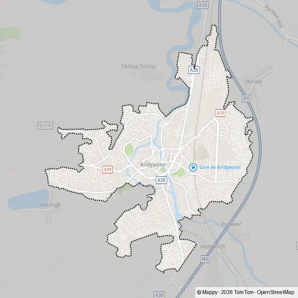 Map Bridgwater: map of Bridgwater (TA6 3) and practical information