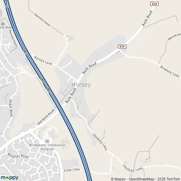 Map Horsey: map of Horsey (TA7 8) and practical information