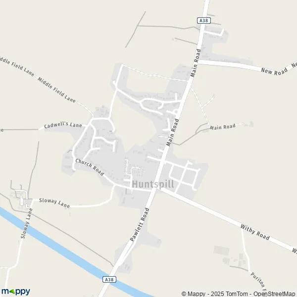 Map Huntspill: map of Huntspill (TA9 3) and practical information