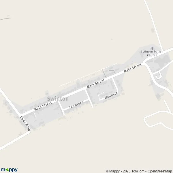 Map Swinton: map of Swinton (TD11 3) and practical information