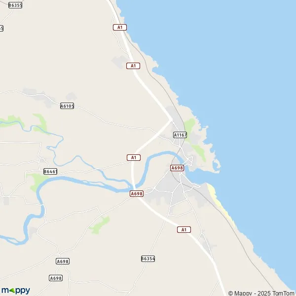 Map Berwick-upon-Tweed: map of Berwick-upon-Tweed (TD15 1) and ...