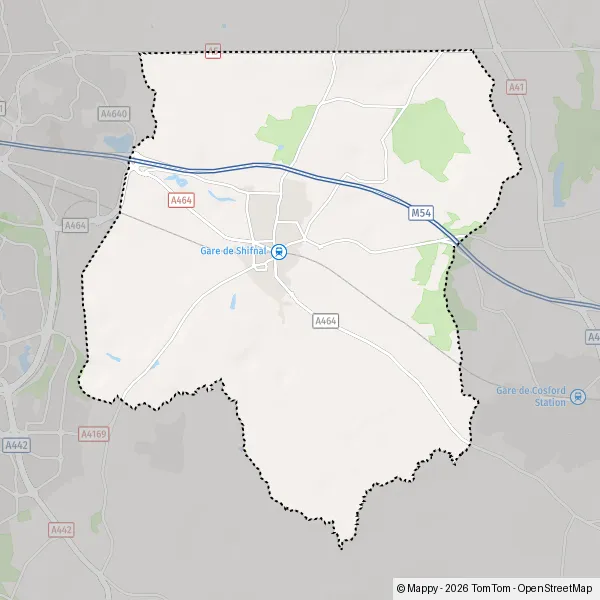 Map Shifnal: map of Shifnal (TF11 9) and practical information